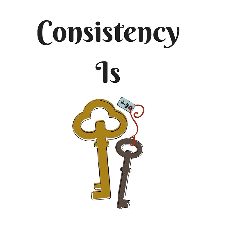 "Consistency Is Key" Posters by nikmarie | Redbubble