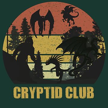 "Cryptid club - monster hunting" Postcard for Sale by sid1497 | Redbubble