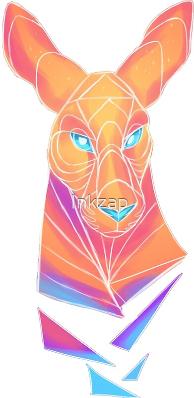 "vector roo sunset kanga" by Inkzap | Redbubble