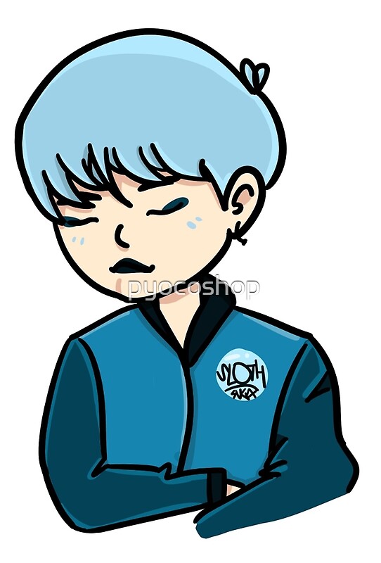 "BTS SUGA - SLOTH" by pyocoshop | Redbubble