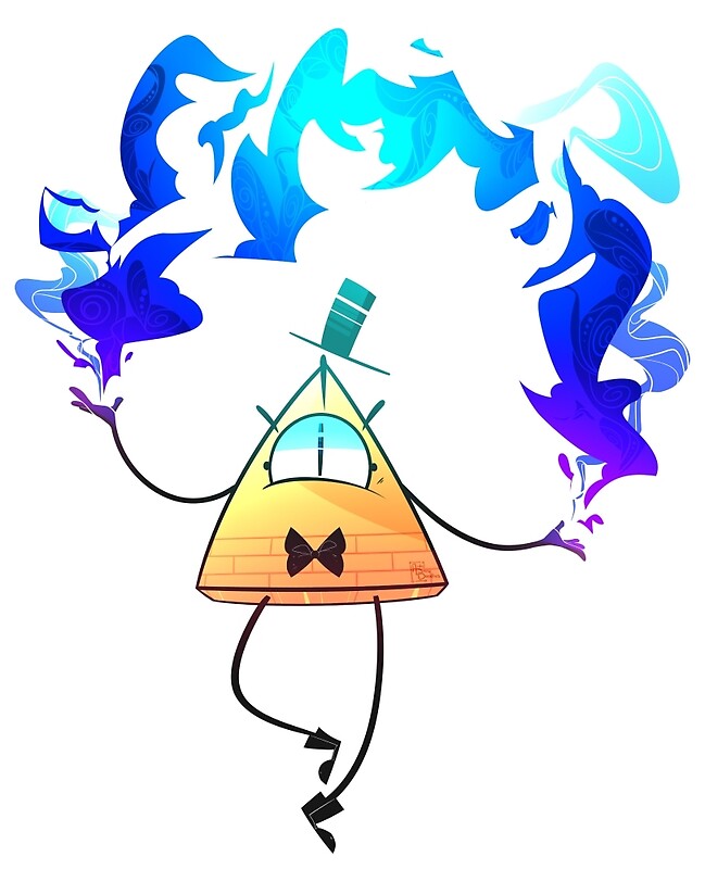 "Bill Cipher w/ Fire" by Aida Solorzano | Redbubble
