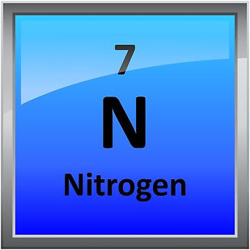 "Nitrogen Element Tile - Periodic Table" Sticker for Sale by ...