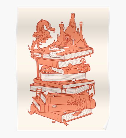 Book Dragon Posters | Redbubble