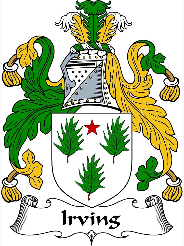 "Irving Coat of Arms / Irving Family Crest" Canvas Print by ...