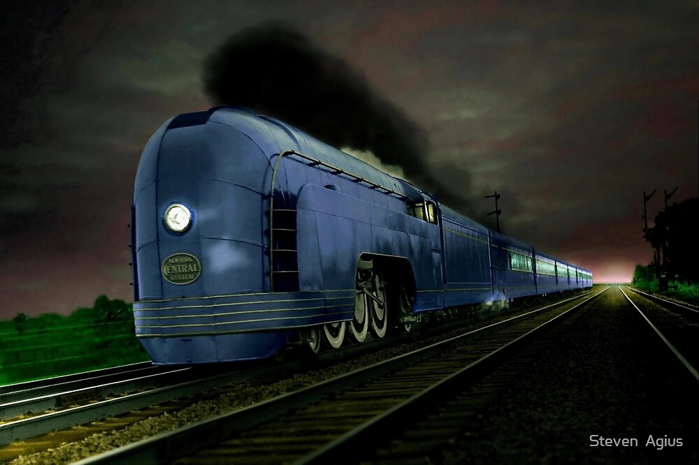 "Blue Express" by Steven Agius | Redbubble