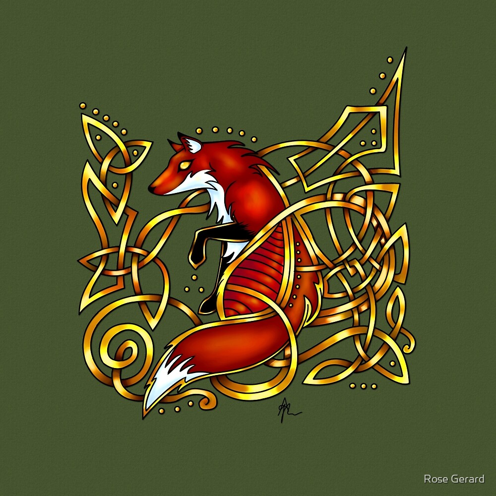 "Celtic Fox" by Rose Gerard | Redbubble