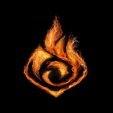 "Genshin Impact Symbol Element Fire Pyro Natlan" Sticker for Sale by ...