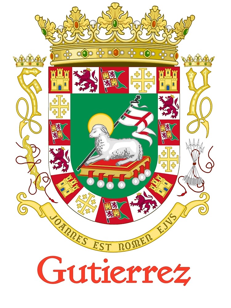 "Gutierrez Shield of Puerto Rico" by William Martin | Redbubble
