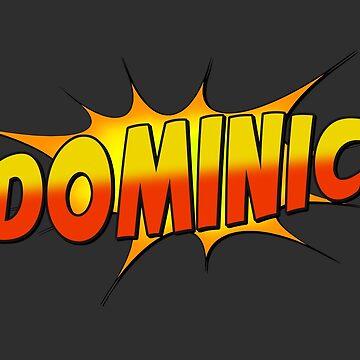 "Dominic" Sticker for Sale by rogue-design | Redbubble