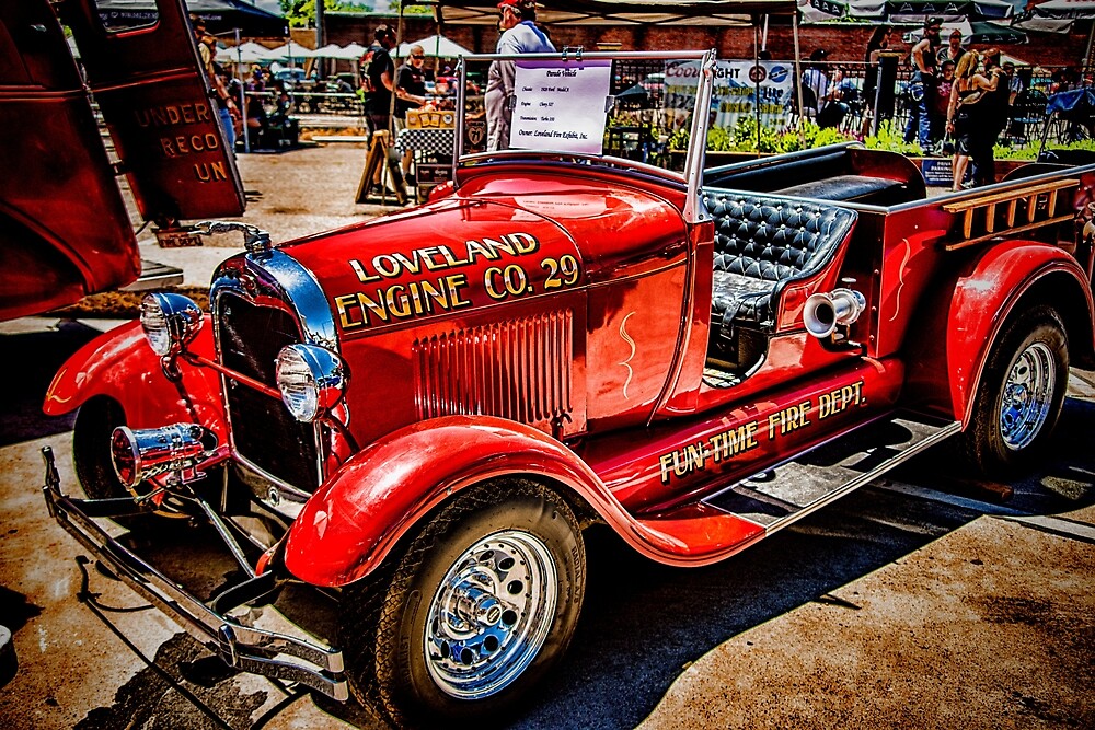 "Hot Rod Fire Truck" by Bobby Deal | Redbubble