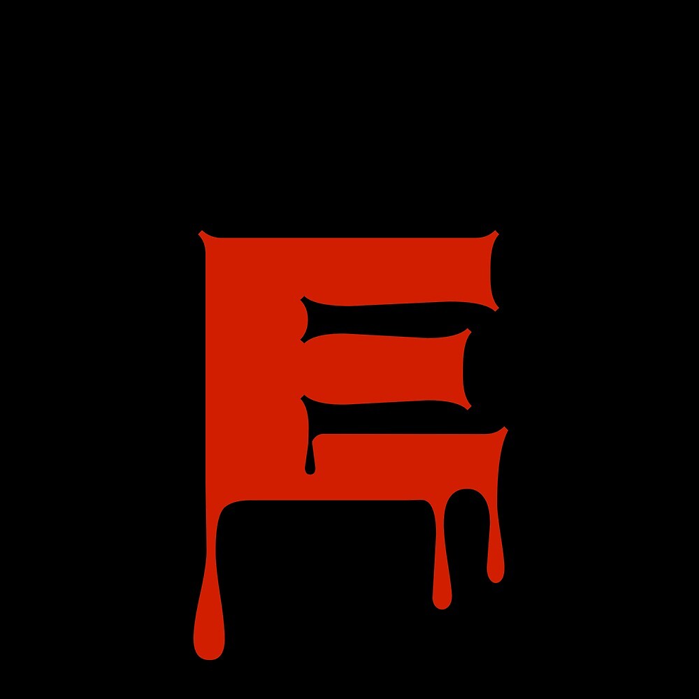 "Dripping Letter E" by myminimalist | Redbubble