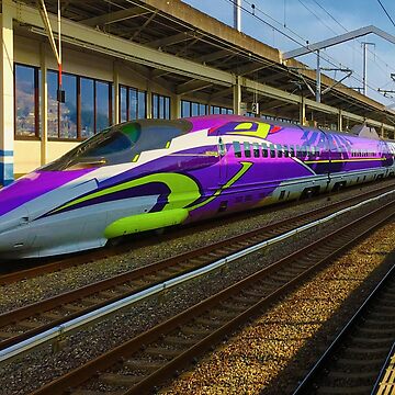 "Shinkansen Eva 500 - Japanese Bullet Train" Poster for Sale by Bruno ...