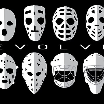 "The Evolution of the Goalie Mask" Photographic Print for Sale by ...