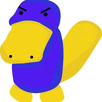 "Angry Platypus " Sticker for Sale by Heyo-Mayo182 | Redbubble