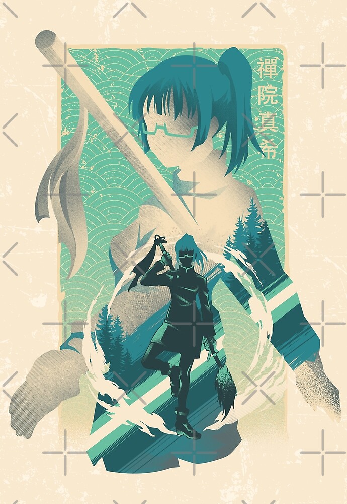 "Master Weapon Maki Zenin" by Heisenburgerz | Redbubble