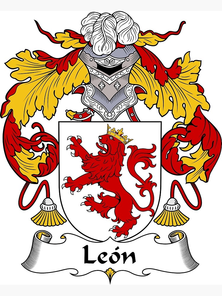 "Leon Coat of Arms/Family Crest" Framed Art Print by carpediem6655 ...