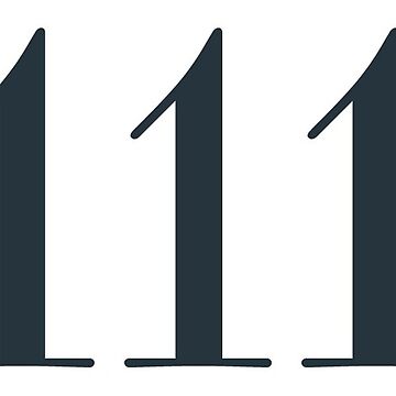 "111 Angel Number" Sticker for Sale by syantzer | Redbubble