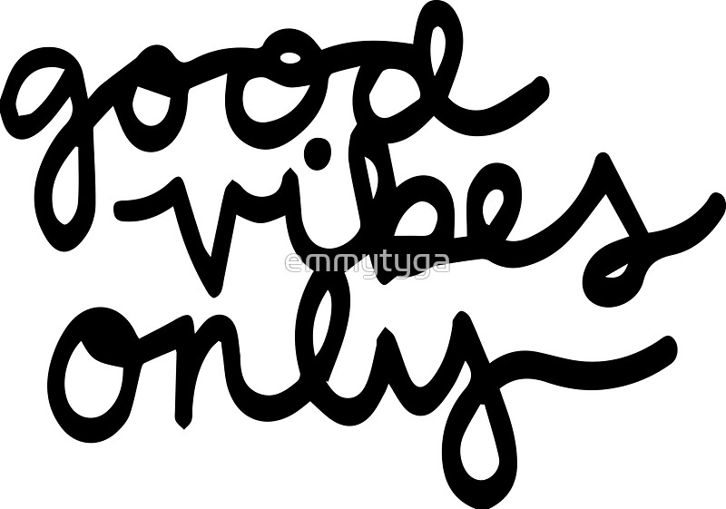 Cursive Good Vibes: Stickers | Redbubble