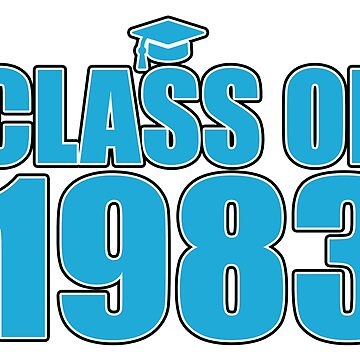 "Class of 1983 - Graduation" Sticker for Sale by AnveeBubbles | Redbubble