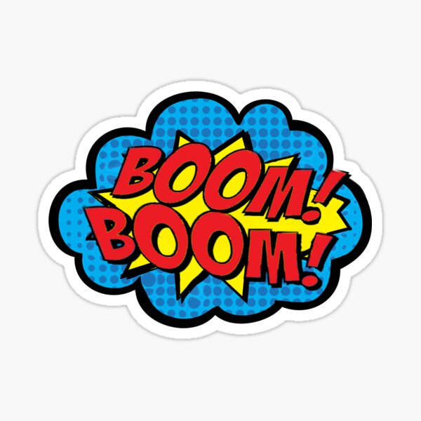 Boom Pow Stickers | Redbubble