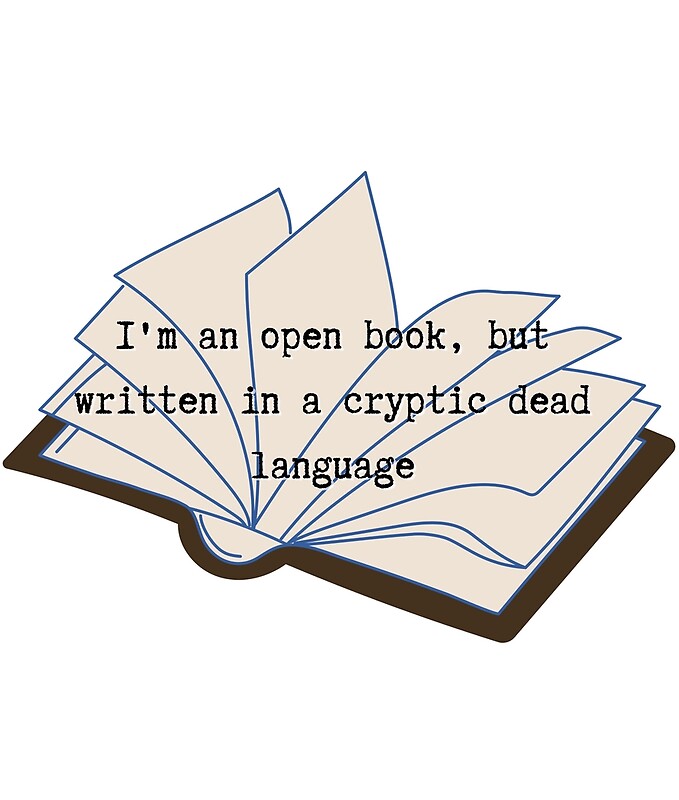 "'I'm an open book' Booknerd design" by WanderingReader | Redbubble