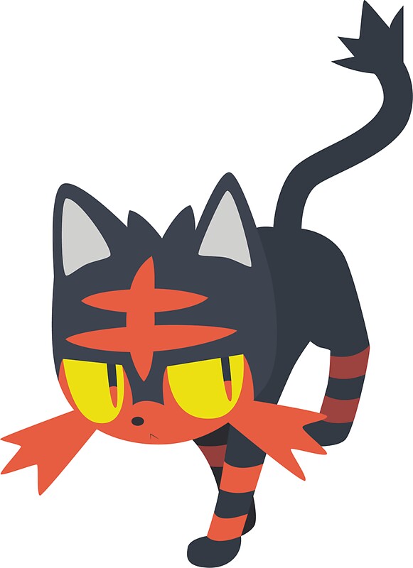 Litten: Stickers | Redbubble