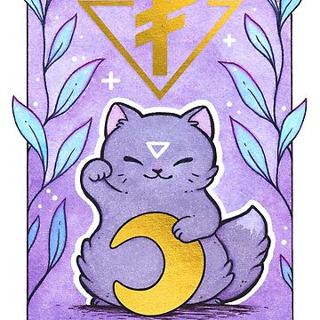 "Lucky Rune Cat | Nikury" Sticker for Sale by nikury | Redbubble