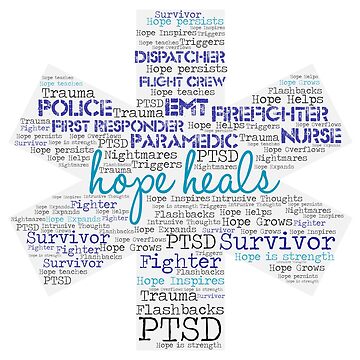 "First Responder PTSD Awareness (TRANSPARENT BACKGROUND)" Sticker for ...