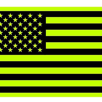 "American Flag - Construction Safety Green" Sticker for Sale by ...