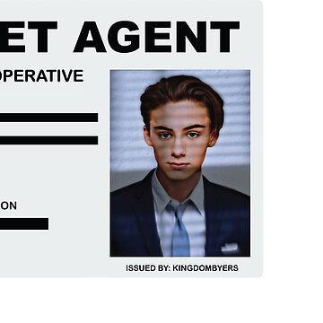 "AGENT FRANKLYN-MILLER ID BADGE" Sticker for Sale by kingdombyers ...