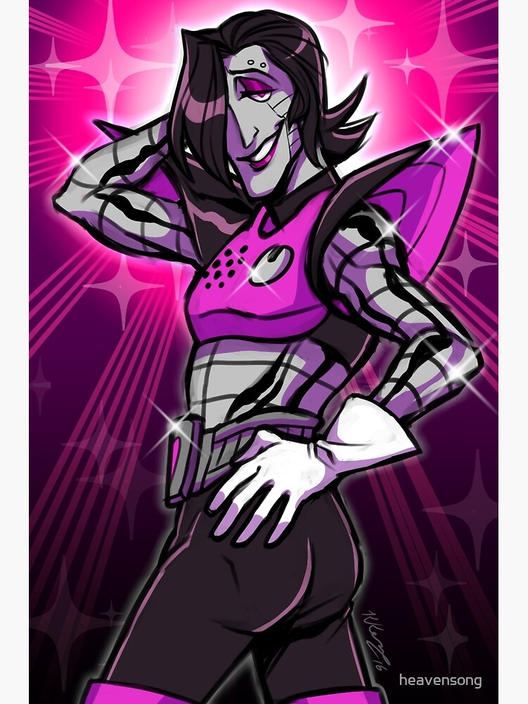"Mettaton Ex" Metal Print by heavensong | Redbubble