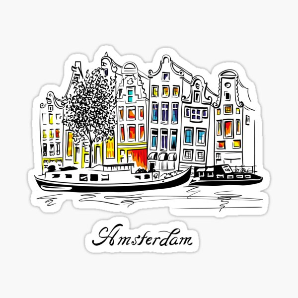 Amsterdam Stickers | Redbubble