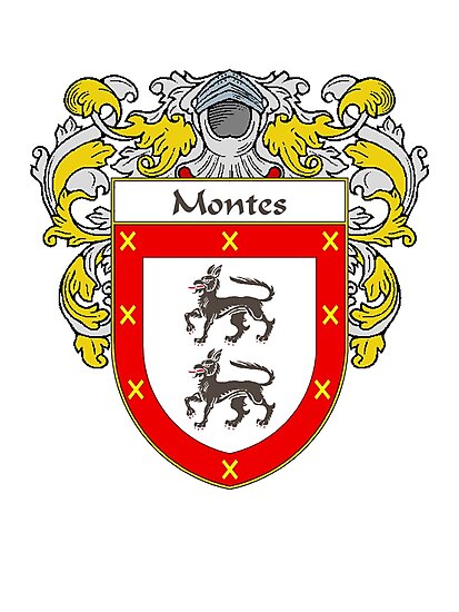 "Montes Coat of Arms/Family Crest" Photographic Print by carpediem6655 ...