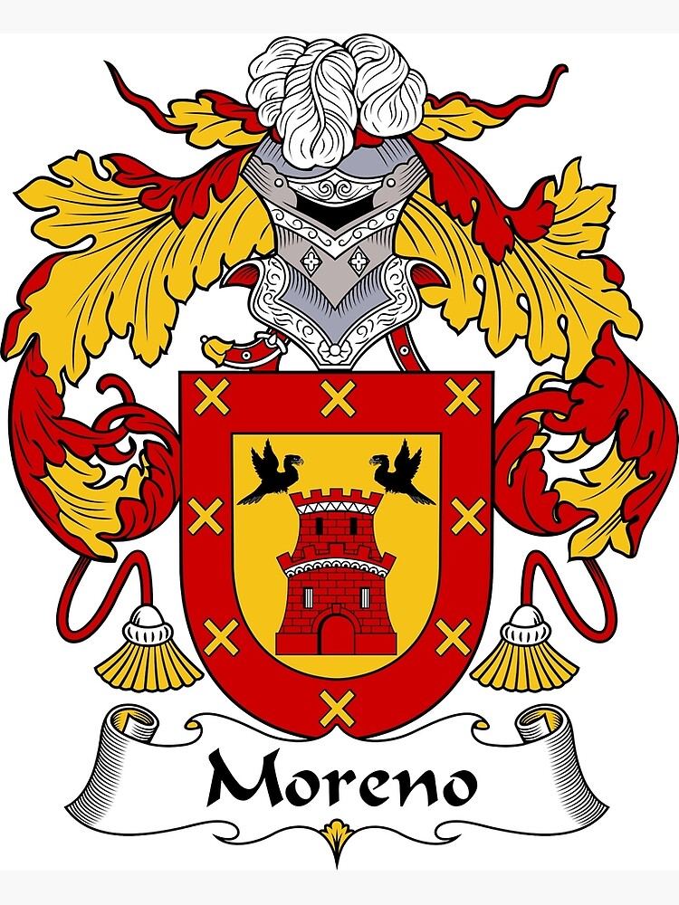 "Moreno Coat of Arms/Family Crest" Canvas Print by carpediem6655 ...