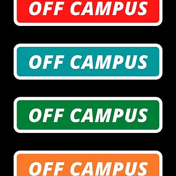 "Off Campus" Sticker for Sale by CeciLop | Redbubble