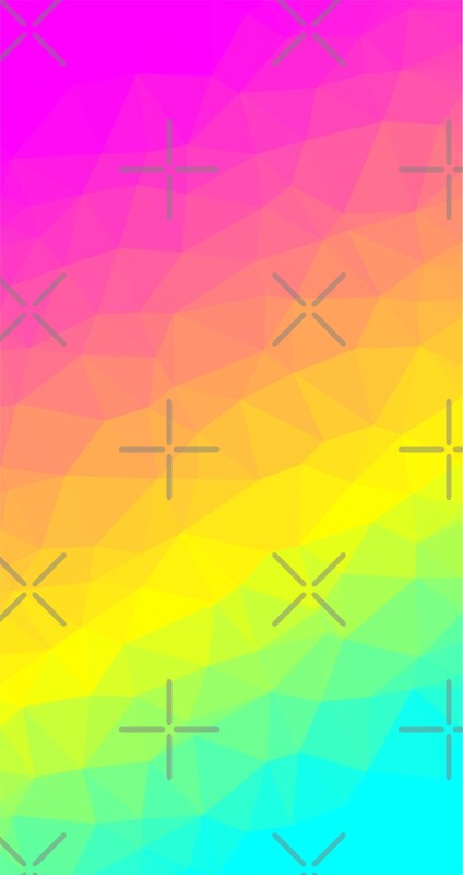 "Pink Yellow Aqua Geometric Triangle Pattern" by patternsoup | Redbubble