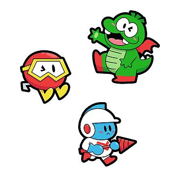 "Dig Dug Friends" Sticker for Sale by weuxj | Redbubble