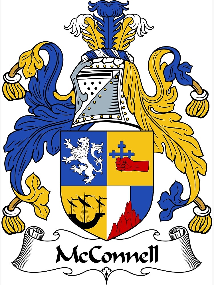 "McConnell Coat of Arms / McConnell Family Crest" Framed Art Print by ...