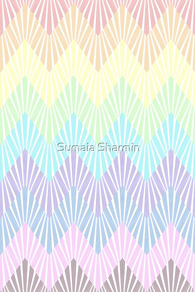 "Colorful chevron pattern" by Sumaia Sharmin | Redbubble