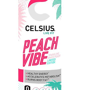 "Celsius peach vibe" Sticker for Sale by Lauren Scobee | Redbubble