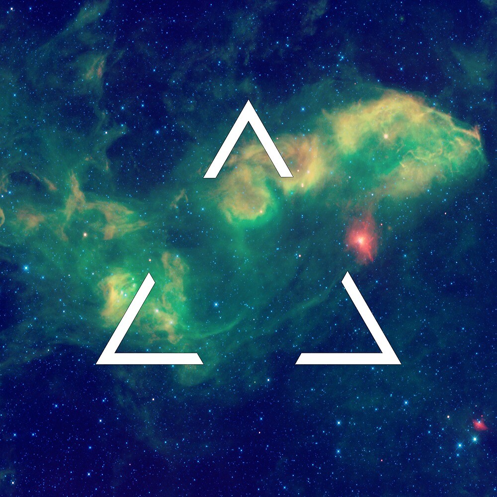 "Hipster Triangle In Space" by hipsterapparel | Redbubble