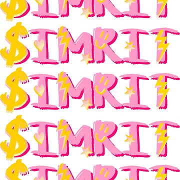 "SIMRIT name" Poster for Sale by Julia Santos | Redbubble