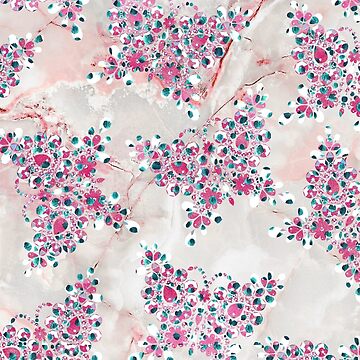 "Exquisite Gemstones Butterflies on Pink Marble" Sticker for Sale by ...