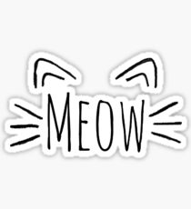 Cat Ears Stickers | Redbubble