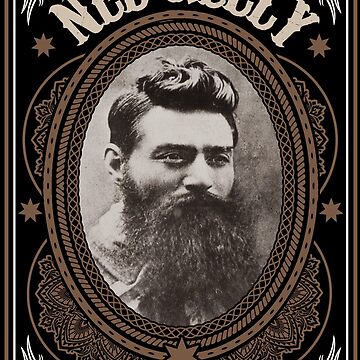 "Ned Kelly - Such is Life Design in brown" Photographic Print for Sale ...