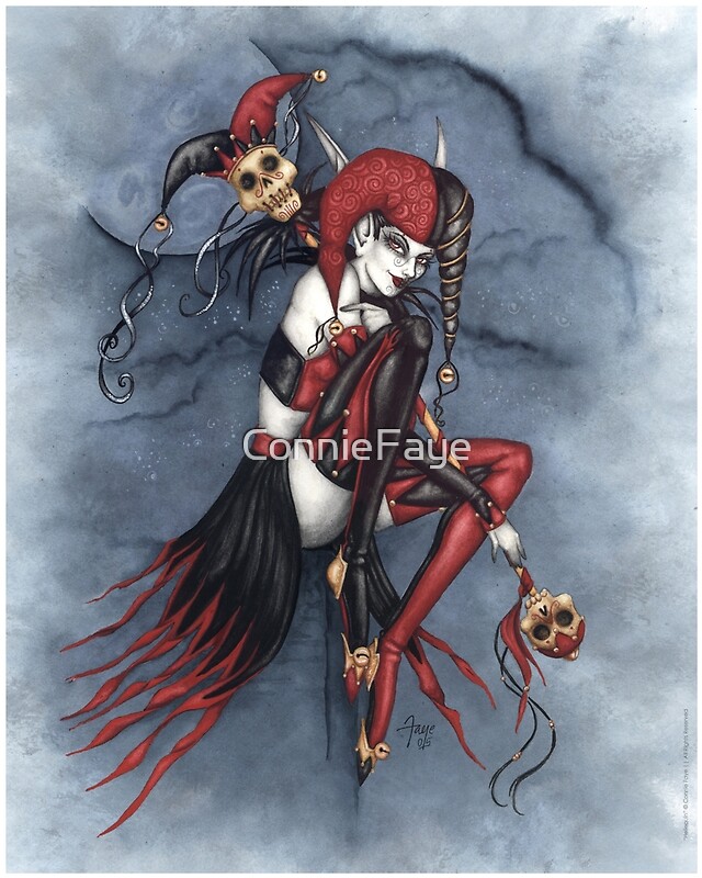 "Dark Harlequin" by ConnieFaye | Redbubble