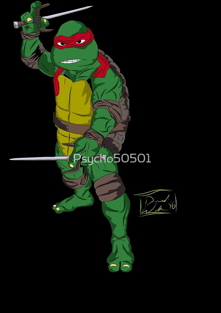 "TMNT Raph Art" by Psycho50501 | Redbubble