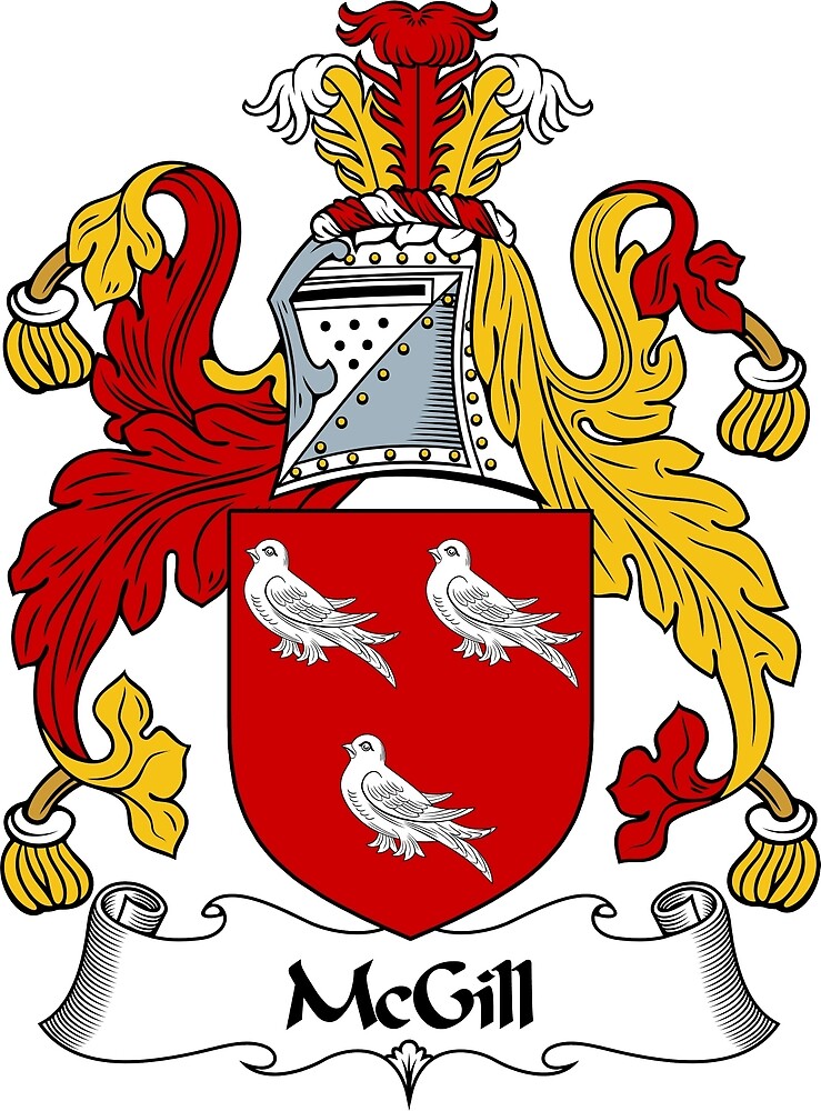 "McGill Coat of Arms / McGill Family Crest" by ScotlandForever | Redbubble