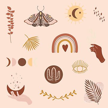 "Retro Boho Pack" Sticker for Sale by myabstractmind | Redbubble