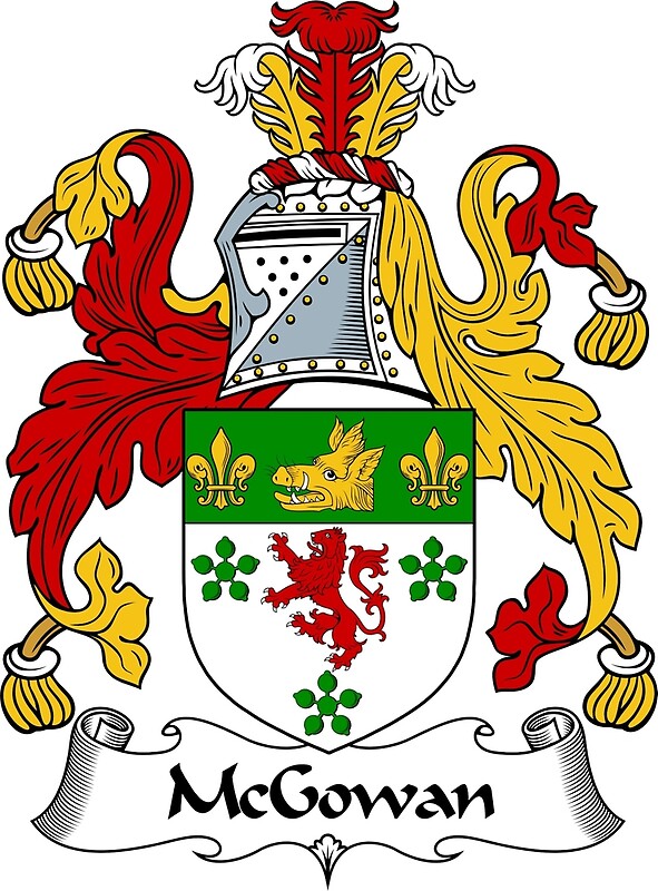"McGowan Coat of Arms / McGowan Family Crest" Metal Prints by ...